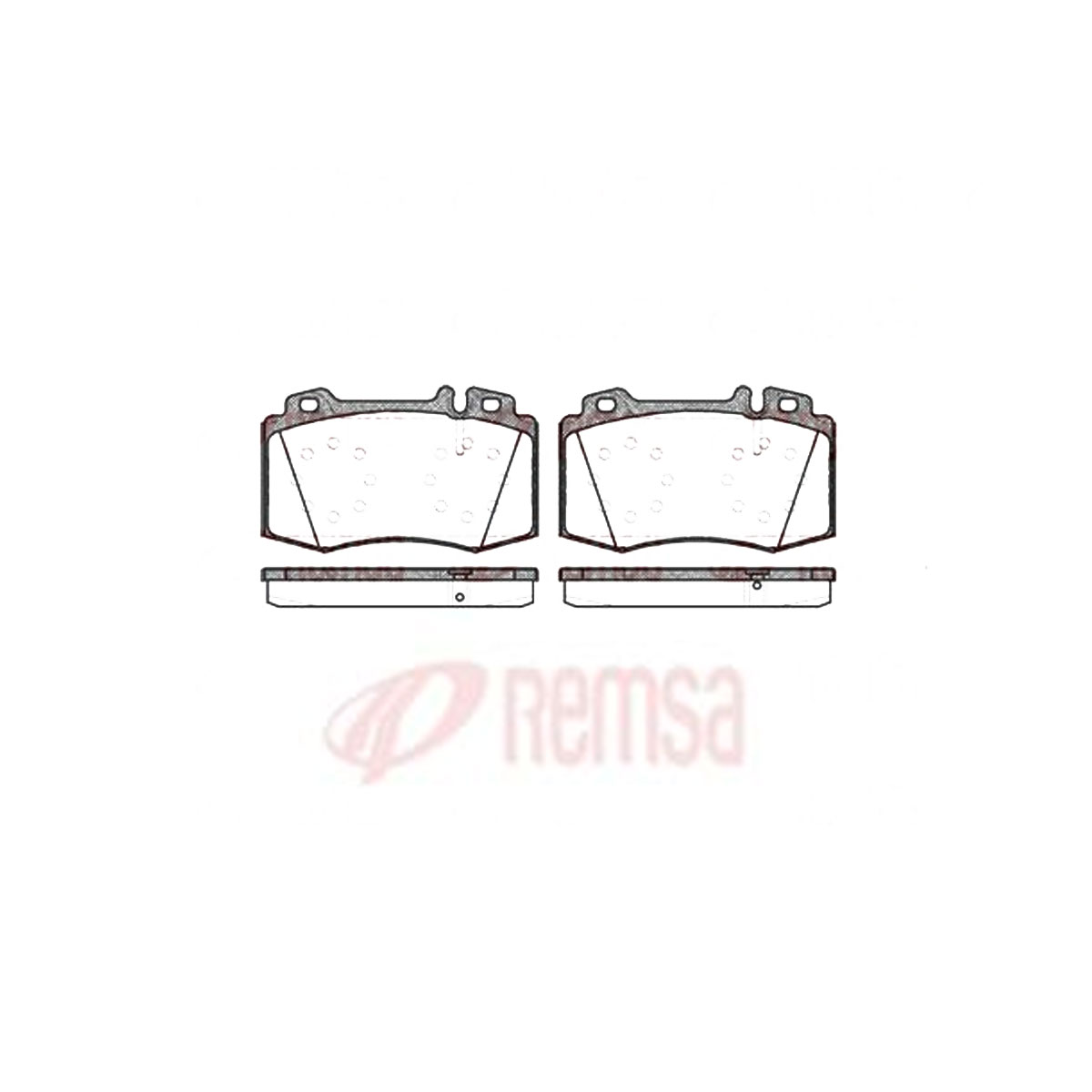 Brake Pad Set - Front Axle - REMSA A0044209020 | CruiseSpares