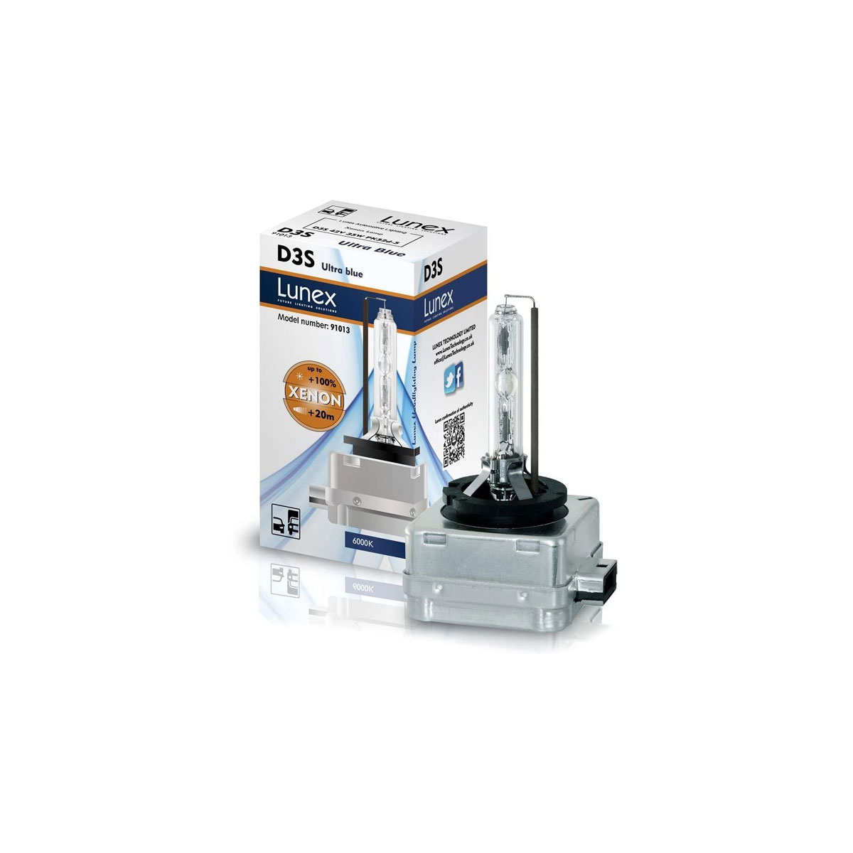 D3S Bulb Cool Blue - LUNEX | CruiseSpares