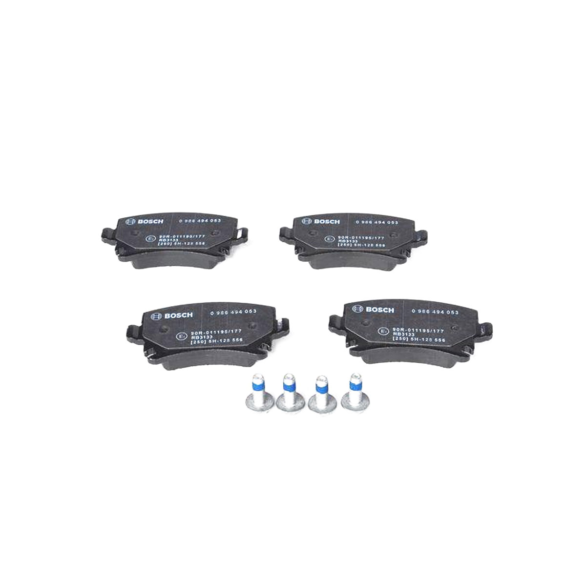Brake Pad Set - Rear Axle - BOSCH 1K0698451 | CruiseSpares